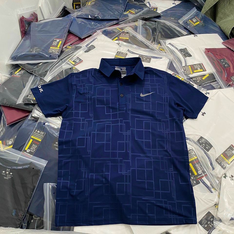 Sportswear Polyester Golf Shirt NK Logo Baju Golf Collar Shirt Sports ...