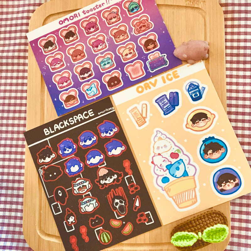 【No Restock!】 ★ OMORI & ORV — Stickers Sheets ☆ | Shopee Malaysia