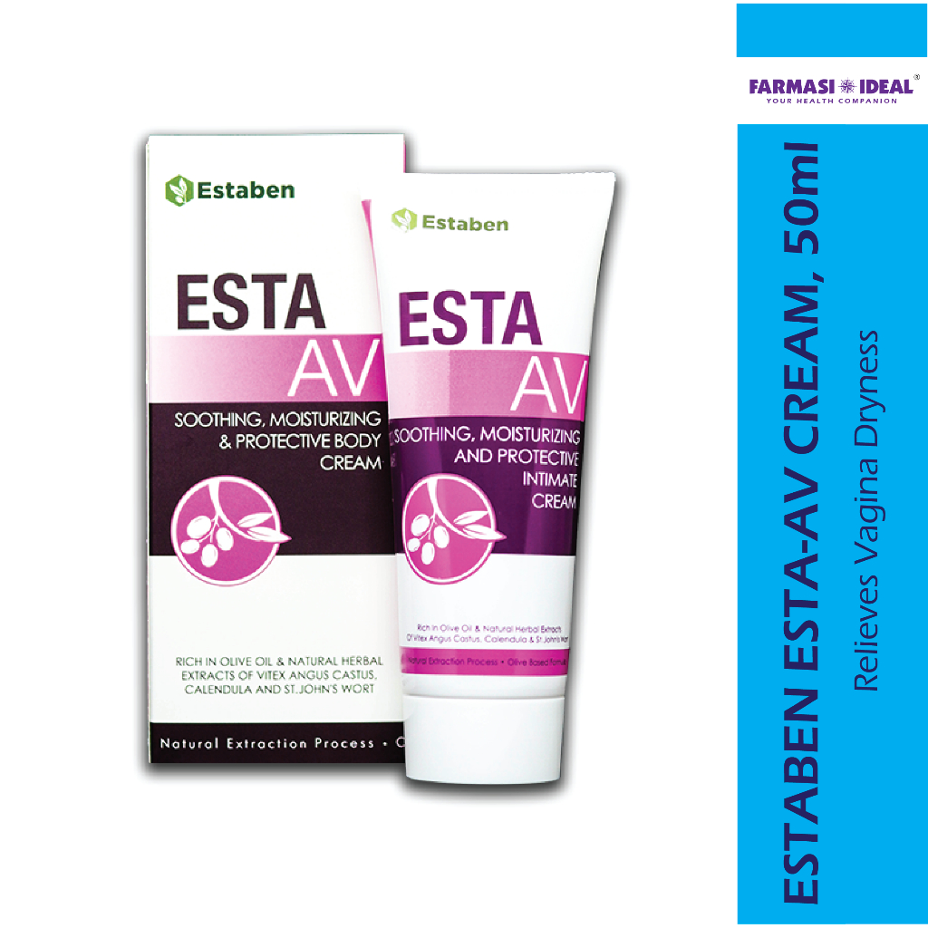 Estaben Esta-AV Cream, 50ml (Relieve Vaginal Dryness & Thinning Cream ...