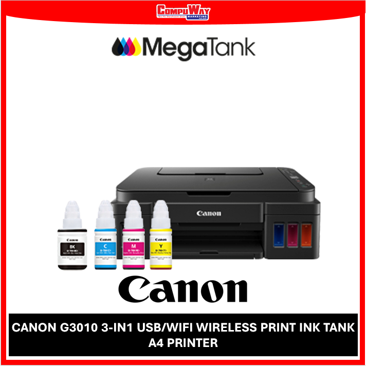CANON G3010 3-IN1 USB/WIFI WIRELESS PRINT INK TANK A4 PRINTER | Shopee ...