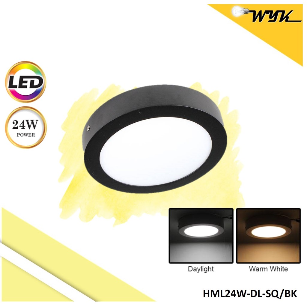 Homedal 24w Led Surface Downlight Black (DL/SQ) | Shopee Malaysia