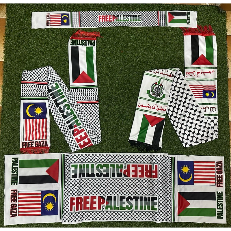 MAFLA PALESTINE, HEADBAND PALESTINE & BENDERA PALESTINE IKAT KEPALA ...