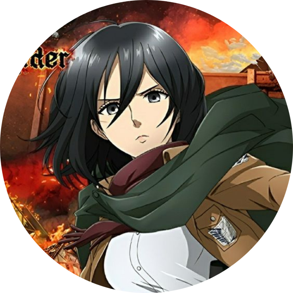 Attack On Titan Mikasa Ackerman Button Badge 58mm | Shopee Malaysia