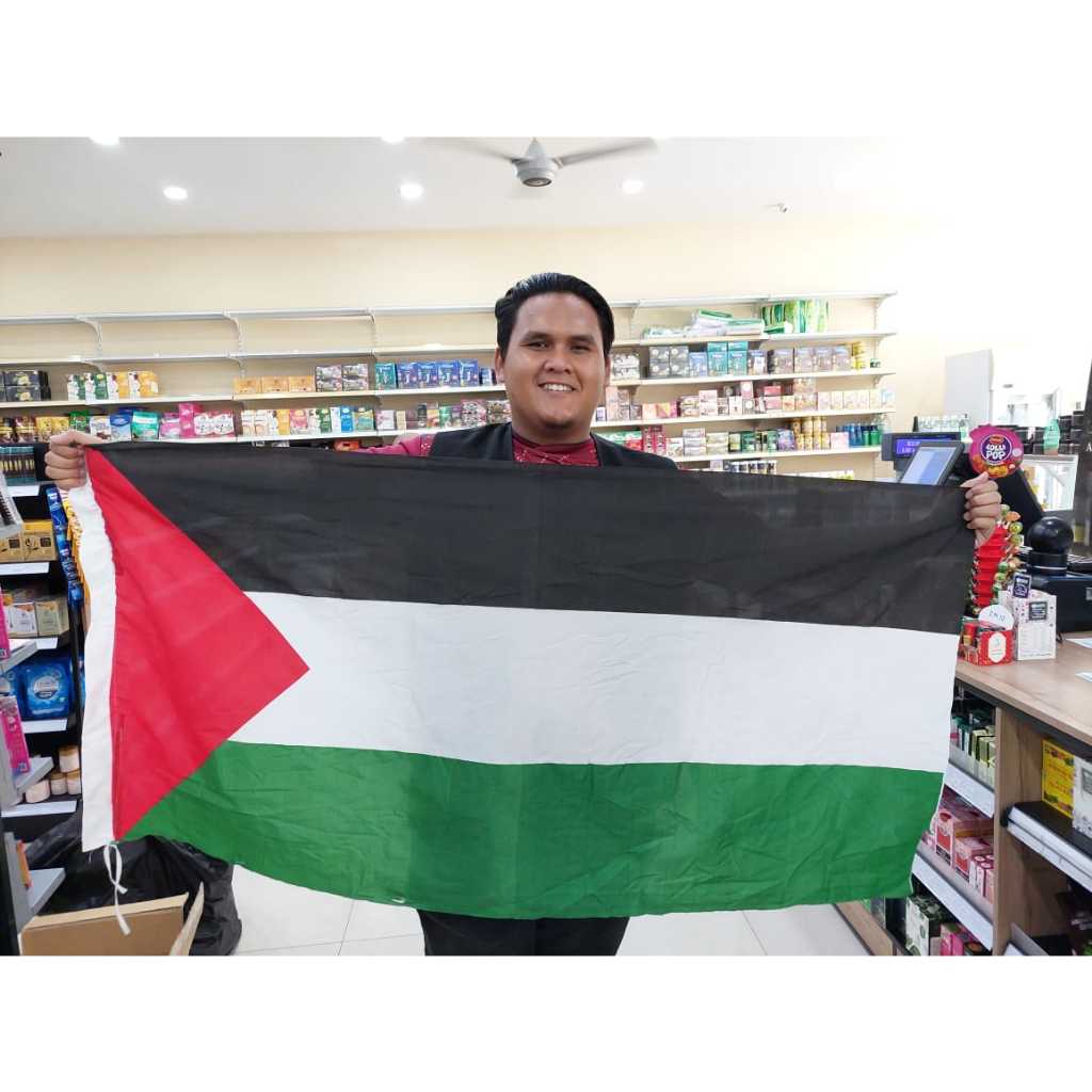 (READY STOCK )-Palestine National Flag bendera palestin | Shopee Malaysia