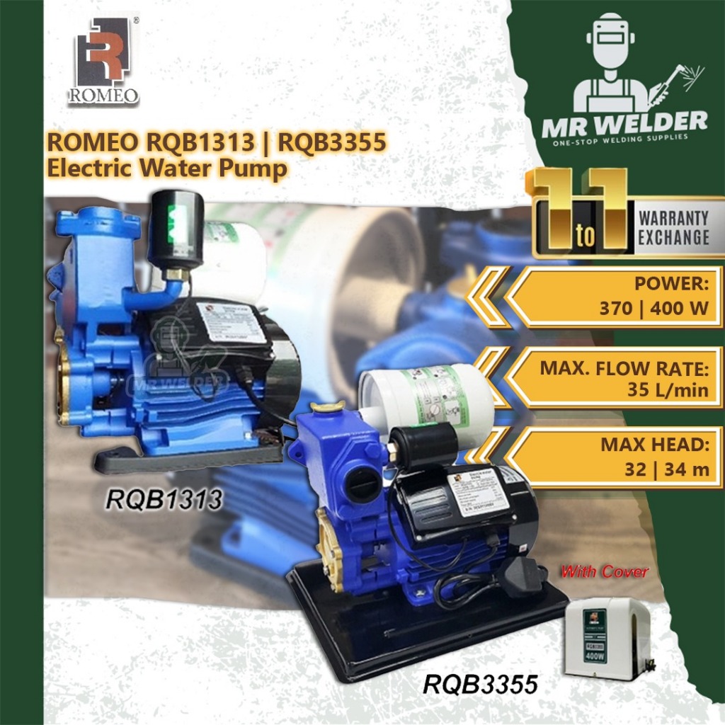 ROMEO RQB1313 / RQB3355 AUTOMATIC SELF PRIMING WATER PUMP | Automatic ...