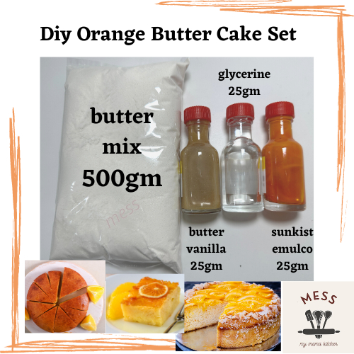 Diy Orange Butter Cake Set / Set Kek Oren | Shopee Malaysia