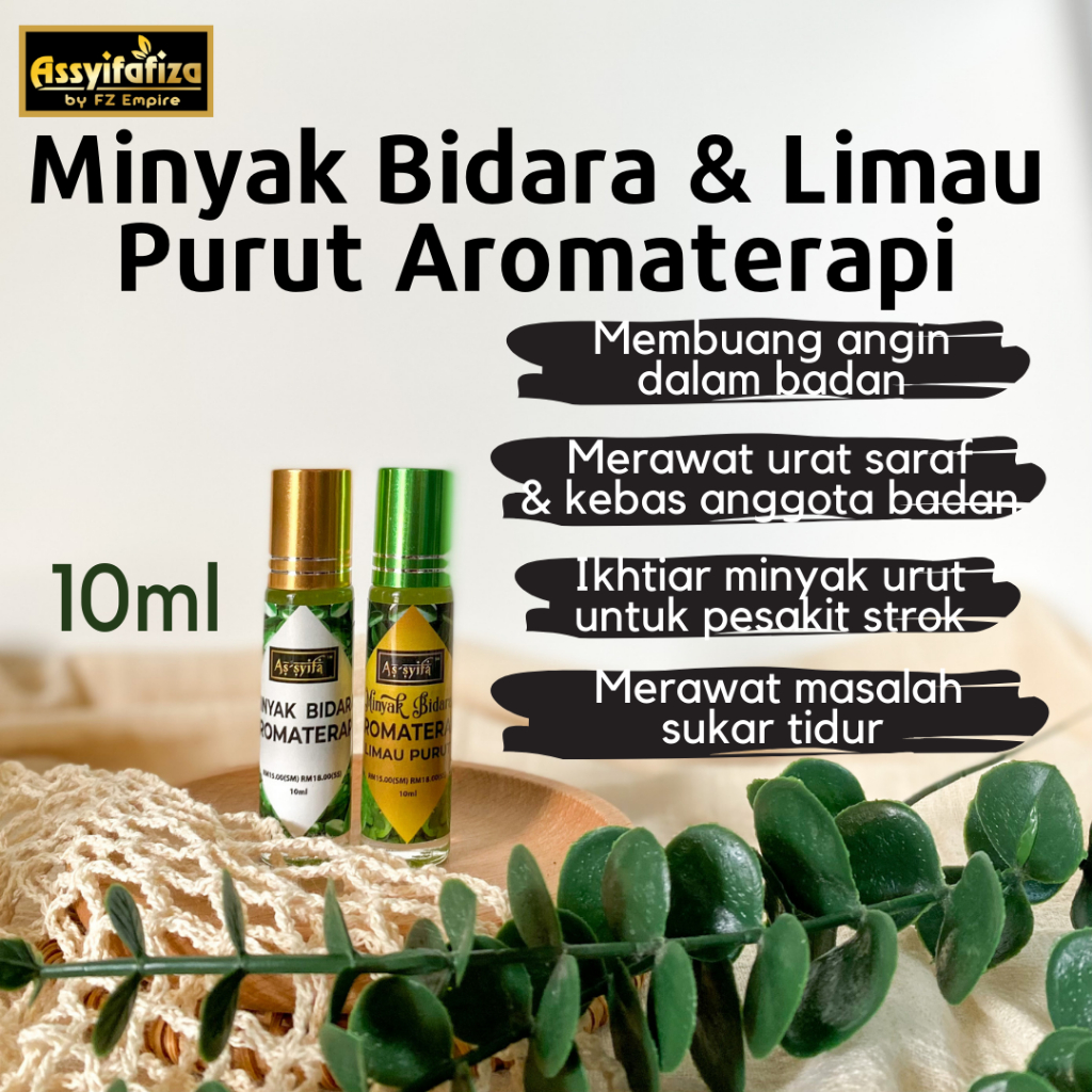 Minyak Bidara & Limau Purut 10ml Original HQ Minyak Angin Bidara Syifa ...