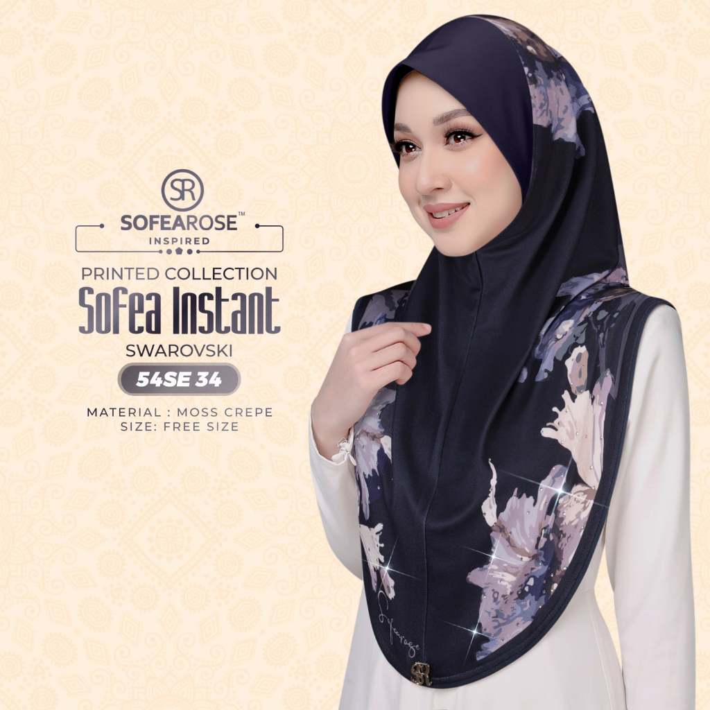 Tudung Sarung SofeaRose Printed | Shopee Malaysia
