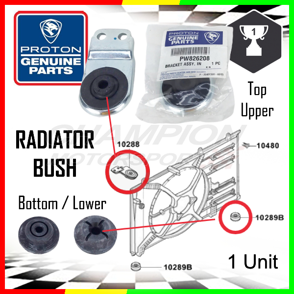 Original Proton Radiator Bush Upper / Lower BLM FLX Exora New Saga ...