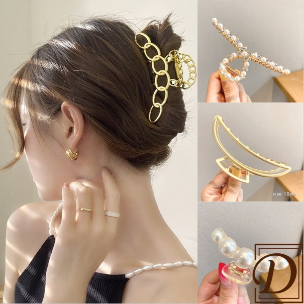DuDu Hair Clip Pearl Metal Hairpin Korean Style Hair Accessories Women ...