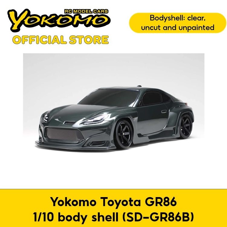 Yokomo Toyota GR86 1/10 body set body shell for remote control car ...