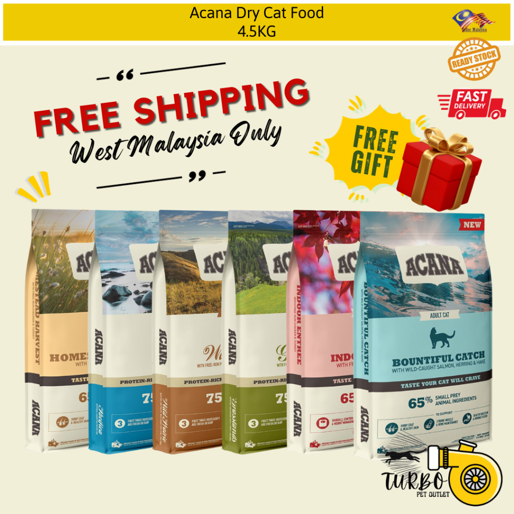 (FREE SHIPPING)Acana Cat Dry Food - Full Range 4.5kg ( Original Pack ) | Shopee Malaysia