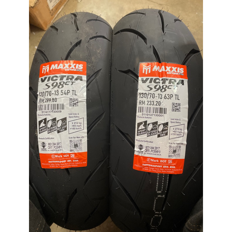 Maxxis Victra S98CT Yamaha Nmax 110/70-13 130/70-13 | Shopee Malaysia
