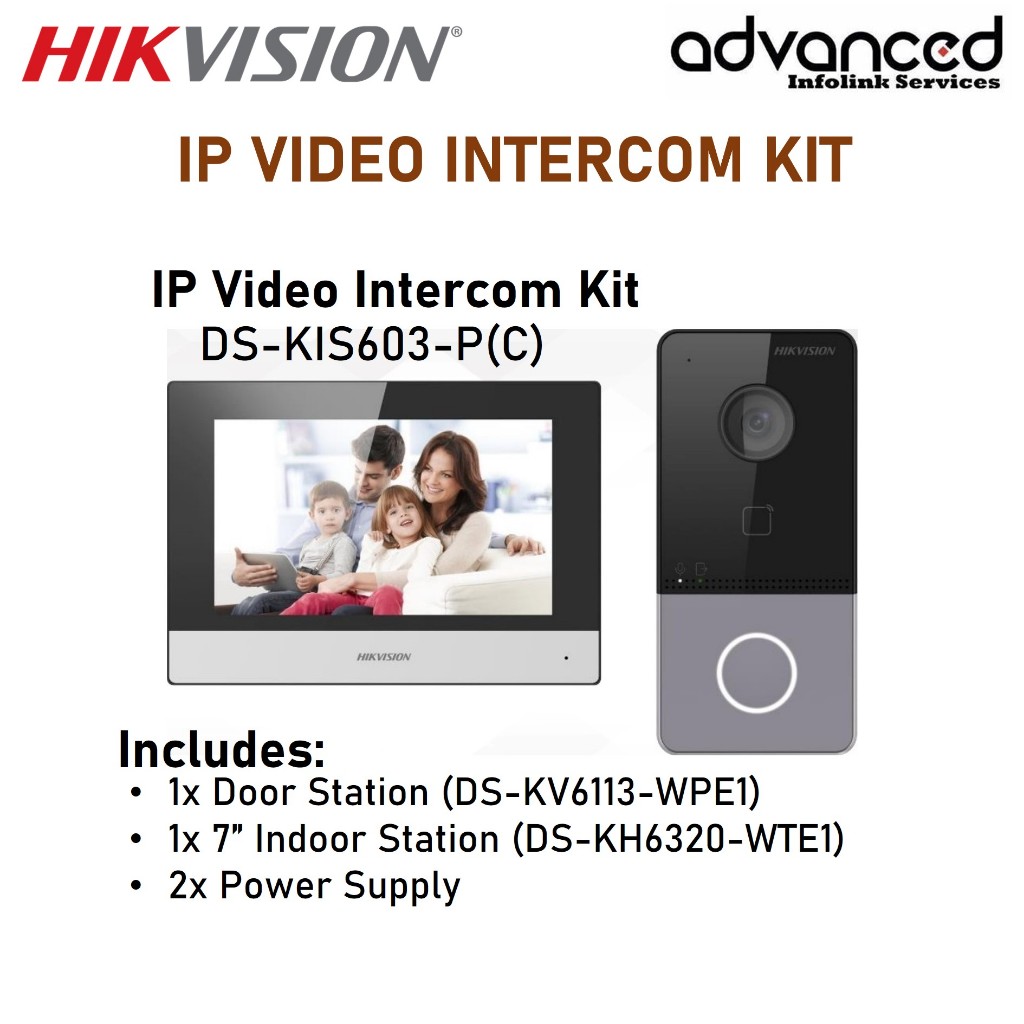 HIKVISION IP Video Intercom Kit DS-KIS603-P(C) | Shopee Malaysia