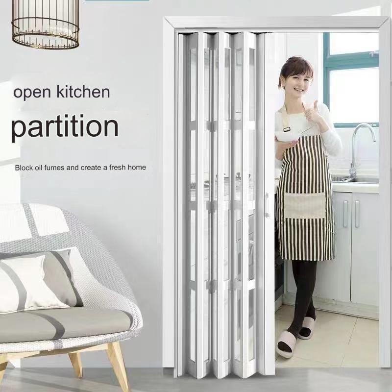 KL custom PVC folding door sliding open kitchen sliding door indoor ...