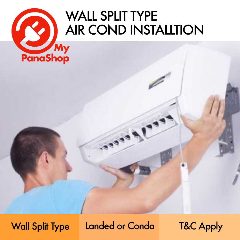 Aircond Installation Service Wall Split Type (1.0HP - 2.5HP) | Shopee ...