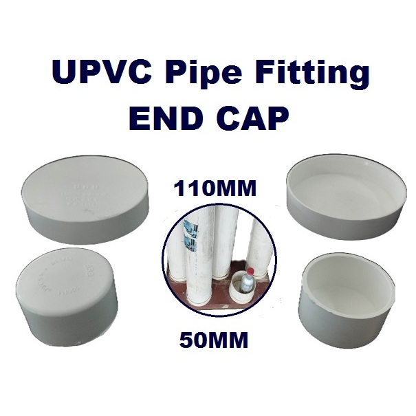 BBB (BINA) BRAND 56MM 110MM 2" 4" UPVC Pipe Fitting END CAP | PENUTUP ...