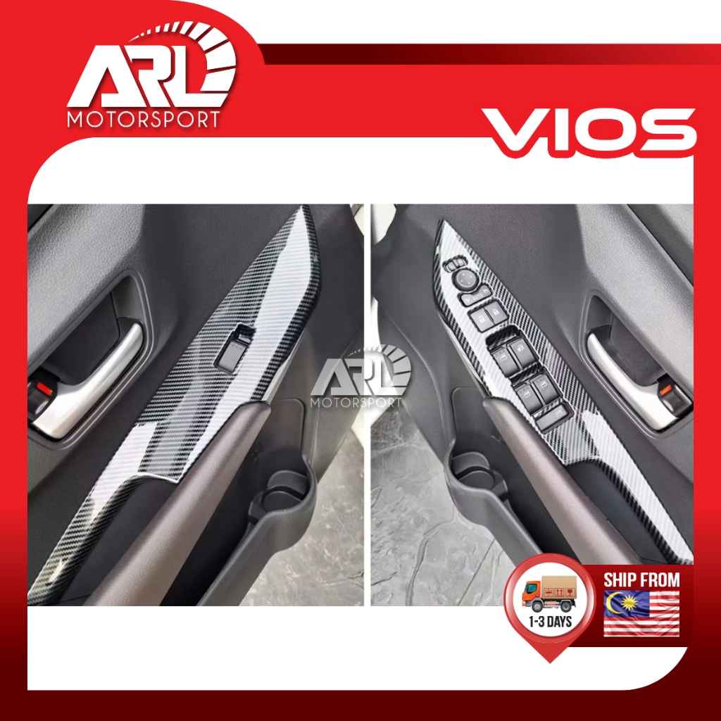 Toyota Vios AC100 4th Window Switch Panel Carbon For Vios (2023-2024 ...