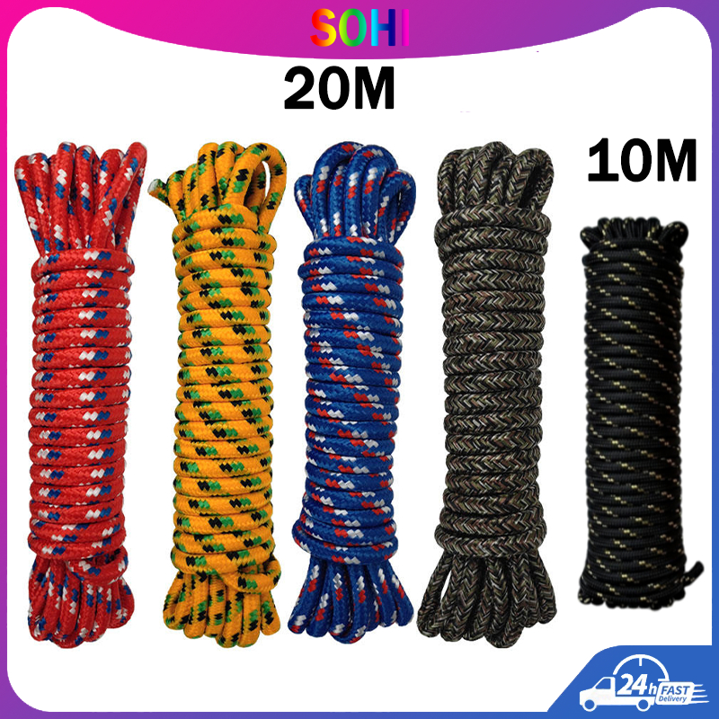 🔥Ready Stock🔥Camping Tent Rope Nylon Rope Wind Rope Hiking Camping Tent ...