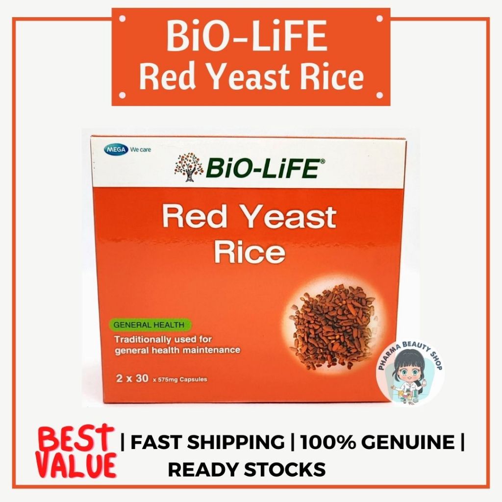 BiO-LiFE Red Yeast Rice 2 x 30 tablets (For Heart Health) | Shopee Malaysia