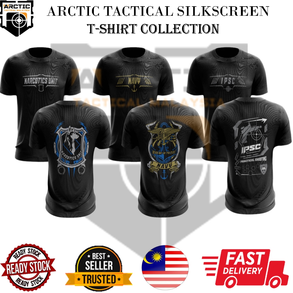 Arctic Tactical Malaysia Microfiber Silkscreen Tactical Design T-Shirt ...