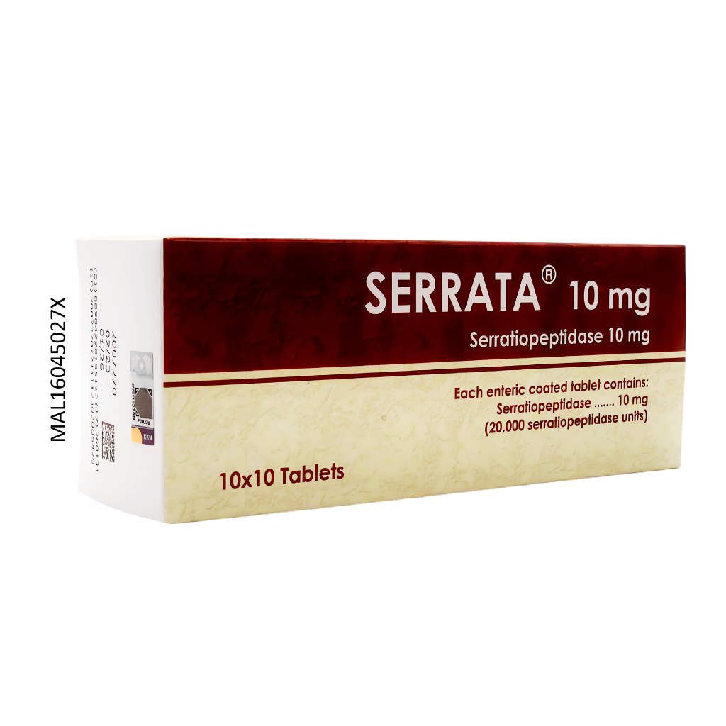 Serrata Serropeptidase 10mg 100's (Exp: September 2028) Enzyme To ...