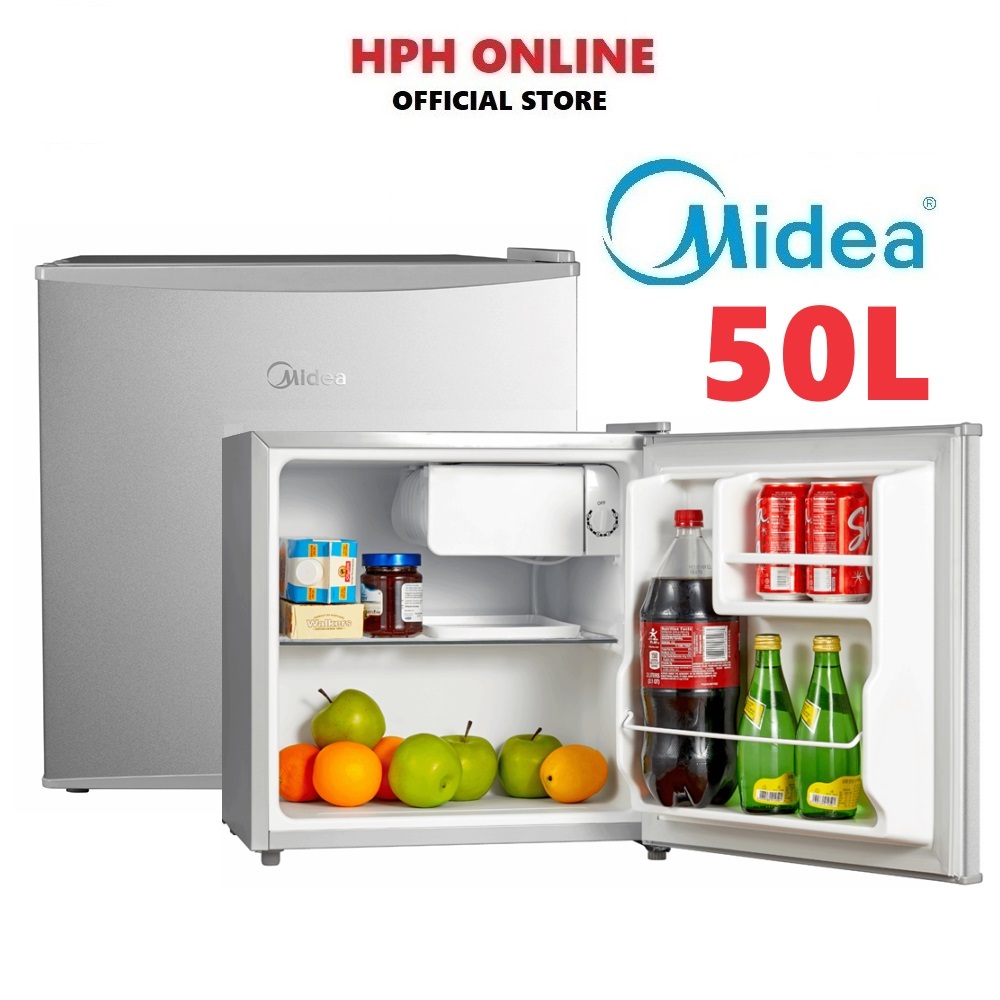 Midea Mini Bar (50L - 93L) Single 1-Door Fridge Refrigerator Peti Sejuk ...
