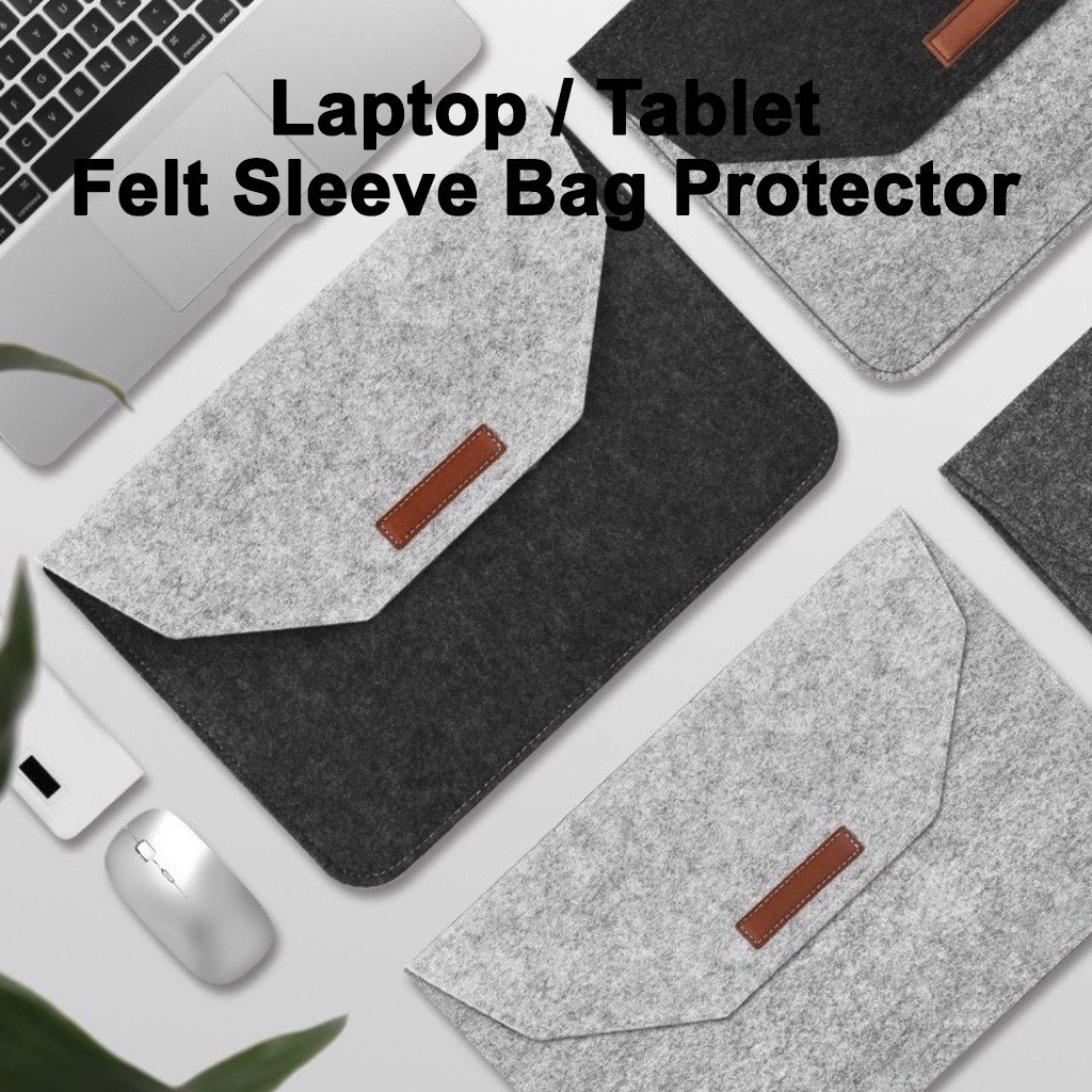 Laptop Sleeve Tablets Felt Material Bag Magic Tape Safety Notebook ...