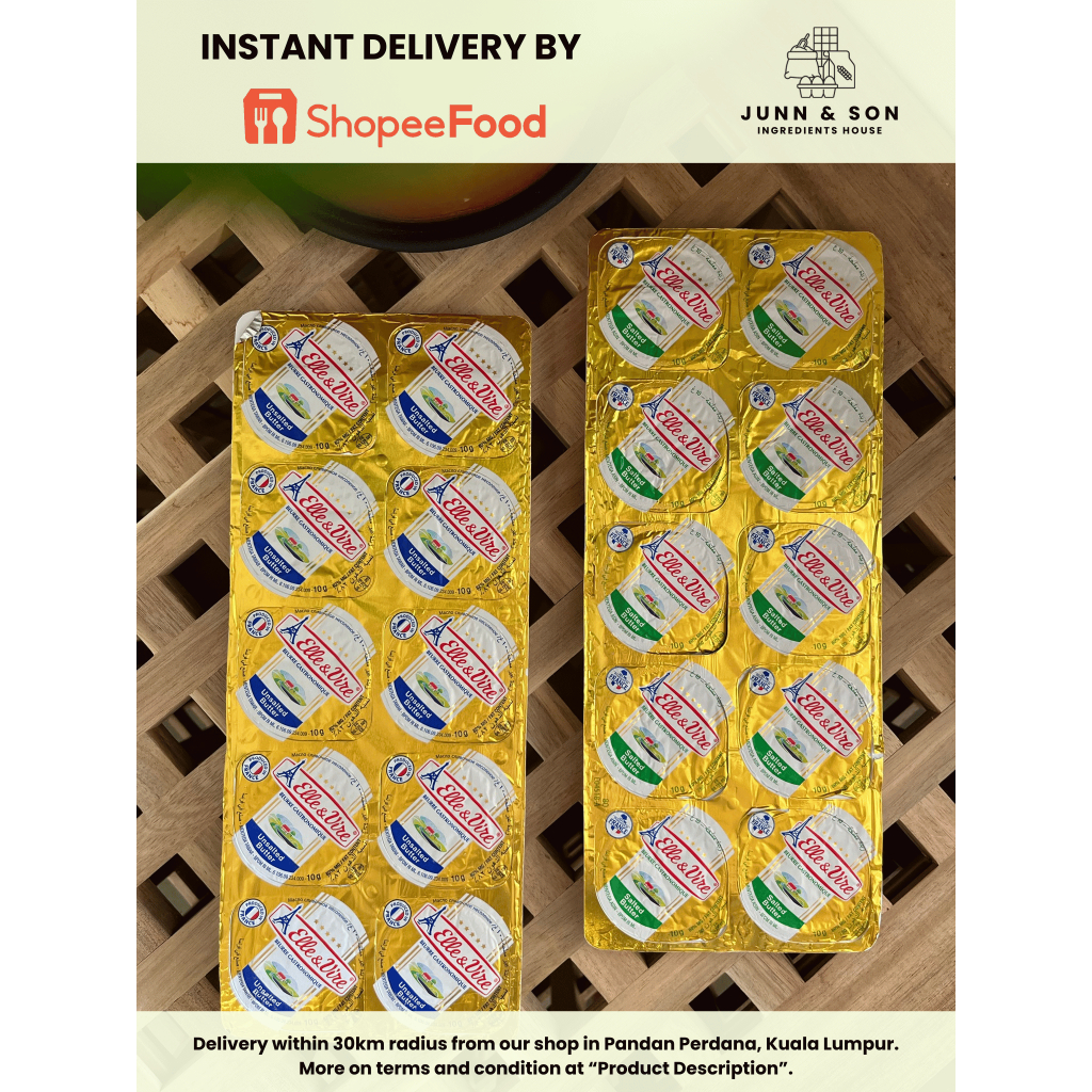 Elle & Vire Unsalted/Salted Butter 10g x 10s (Micro Cup) | Shopee Malaysia