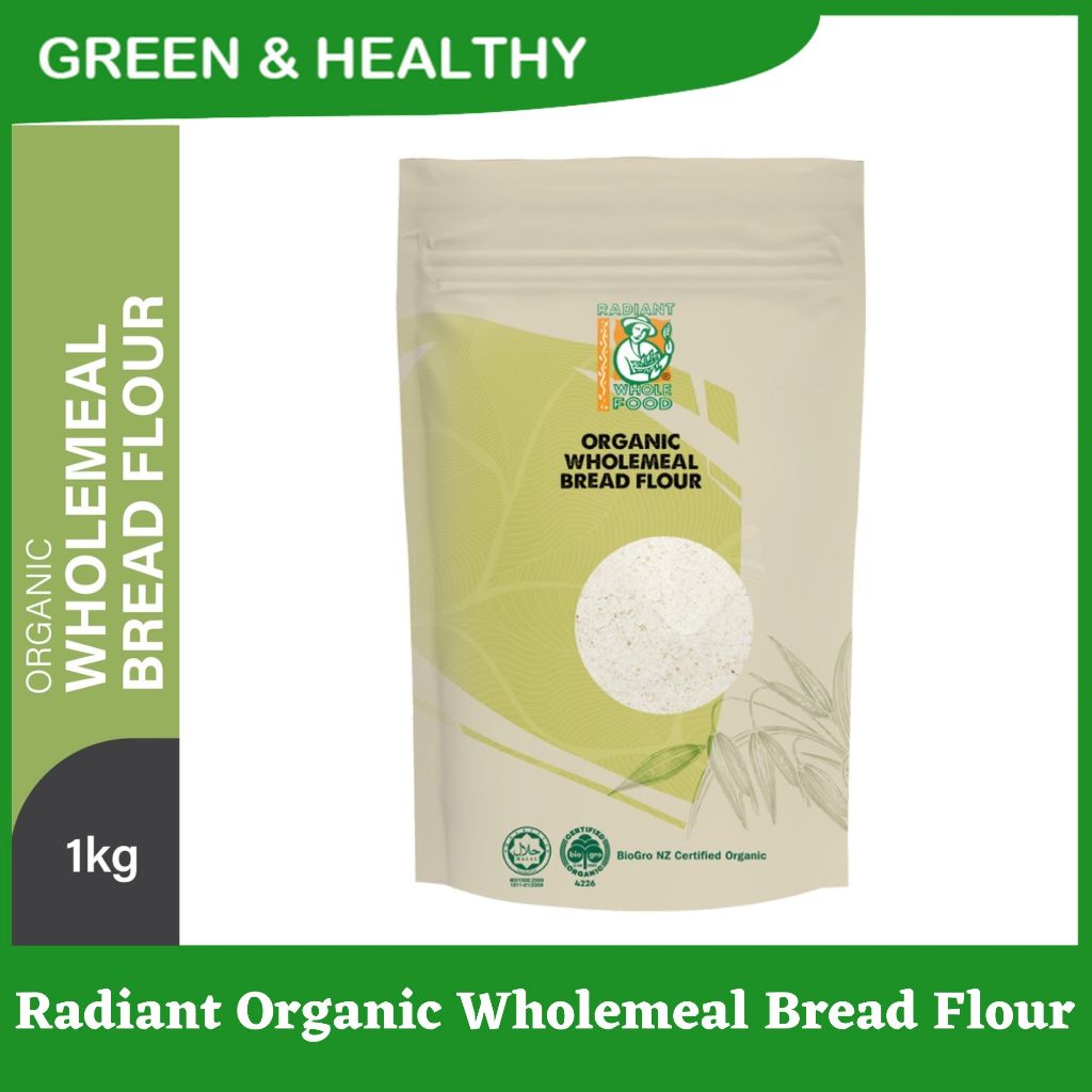 Radiant Organic Wholemeal Bread Flour 1kg | Shopee Malaysia