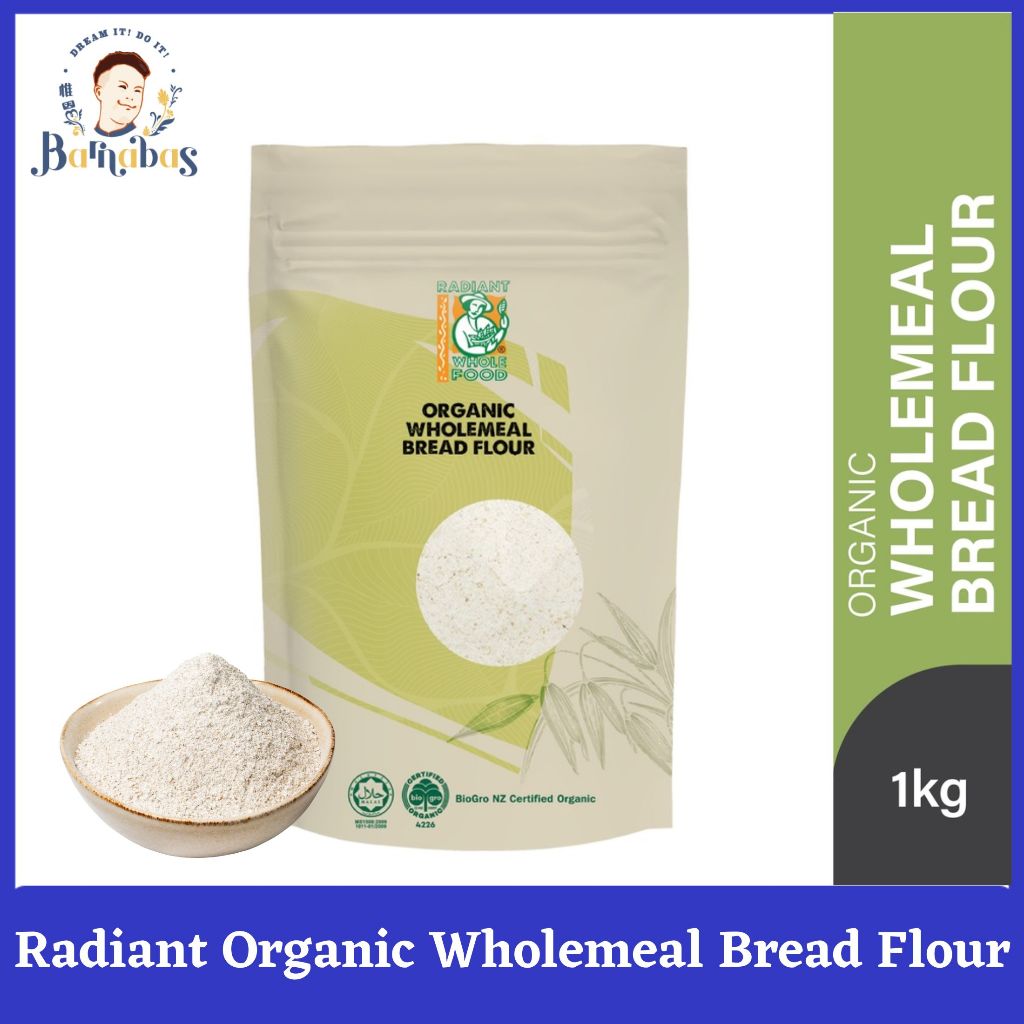 Radiant Organic Wholemeal Bread Flour (1kg) | Shopee Malaysia