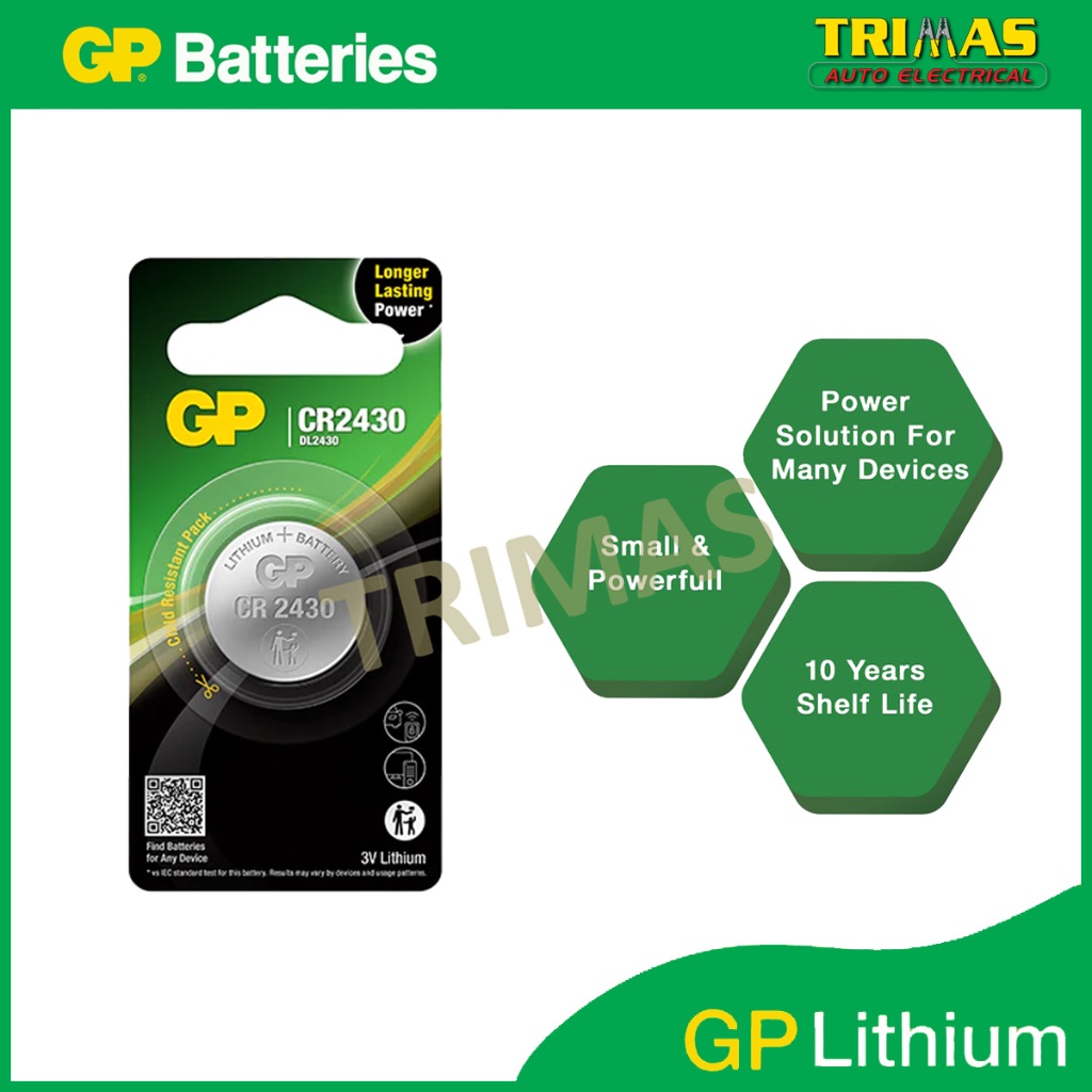 TRIMAS Original GP Lithium Coin Cell Battery CR2032 CR2025 CR2016 CR1220 CR1616 CR1632 CR2430 ...