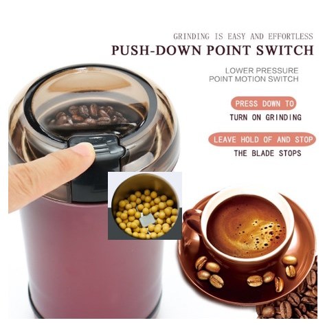 Mini Powder Grinder Electric Coffee Grinder, Multifunction Small ...