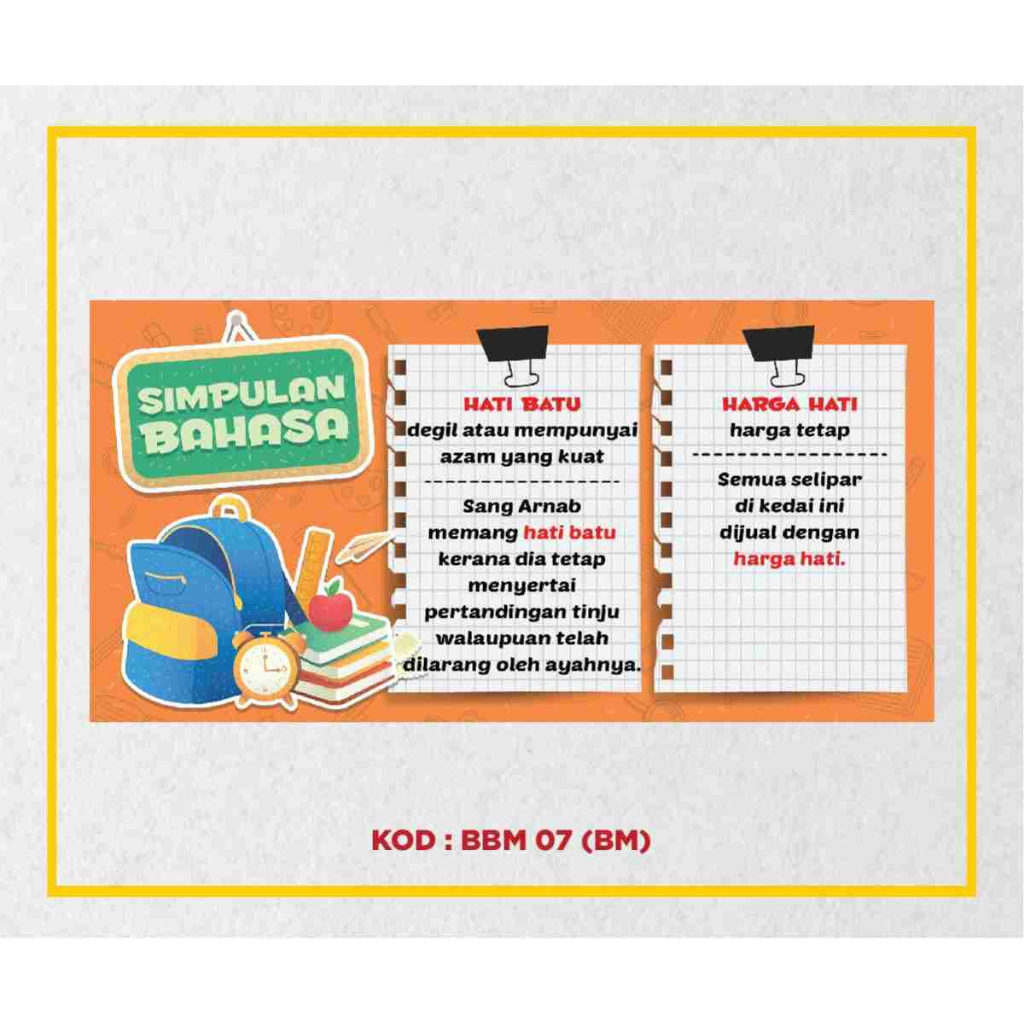 Poster Simpulan Bahasa | Peribahasa Melayu | BBM Bahasa Melayu | Sudut ...