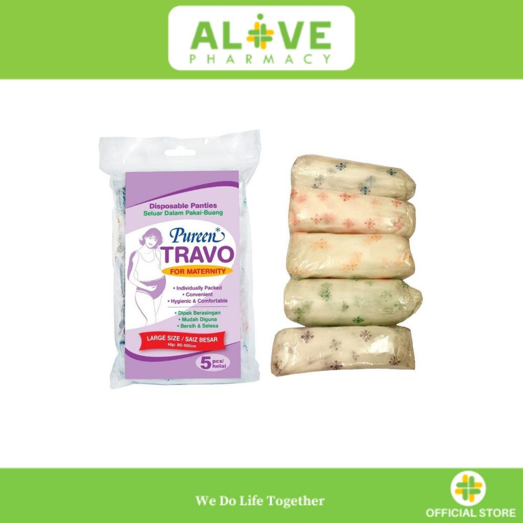 PUREEN TRAVO MATERNITY PANTY 5'S (LARGE SIZE) | Shopee Malaysia