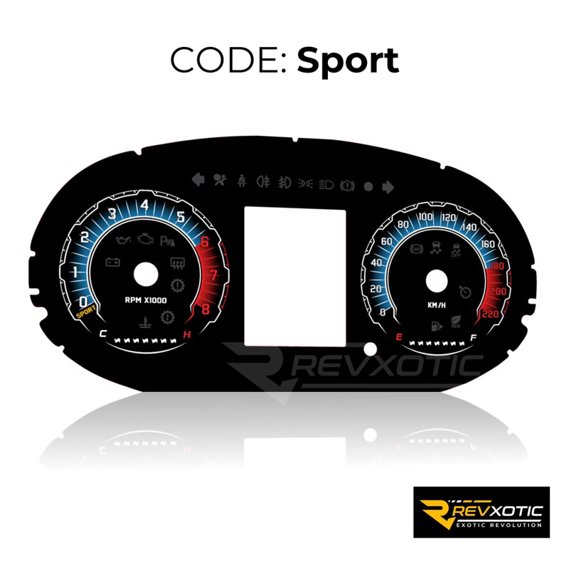 Papan Panel Meter Custom Proton Saga VVT 2019 & New Exora 2020 | Shopee ...