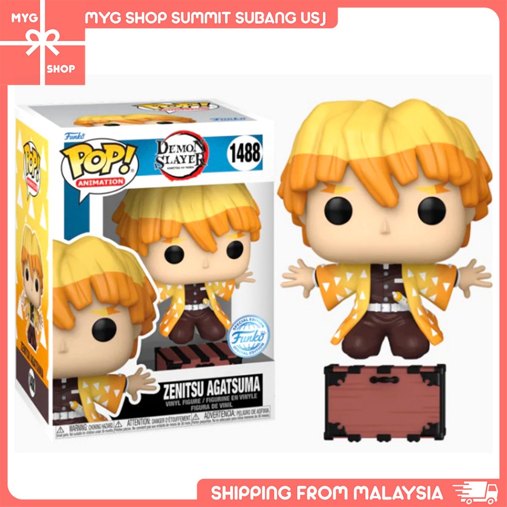 Funko Pop Zenitsu Agatsuma 1488 Demon Slayer Japan Anime Manga ...