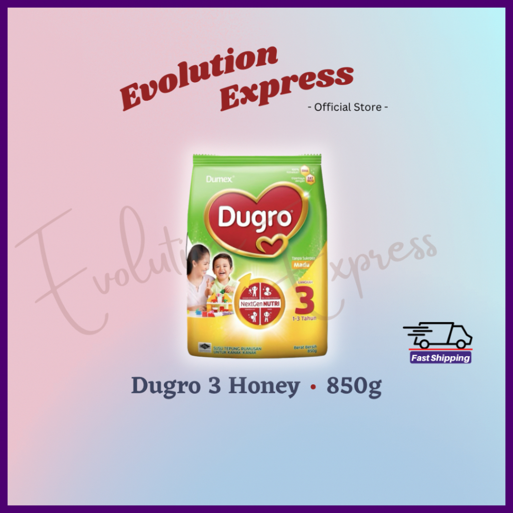 Dumex Dugro Step 3 Honey/Madu Growing Up Milk Formula 1-3 years (550g ...