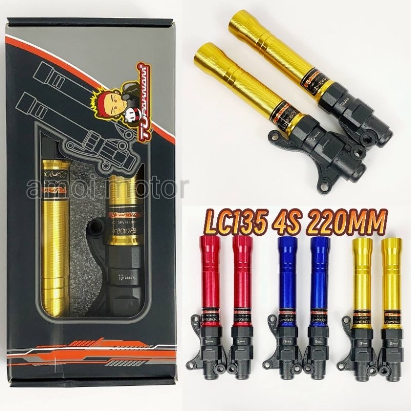 LC135 4S FORK COVER TUBE FRONT FORK OUTER LC135 4SPEED 220MM | Shopee ...