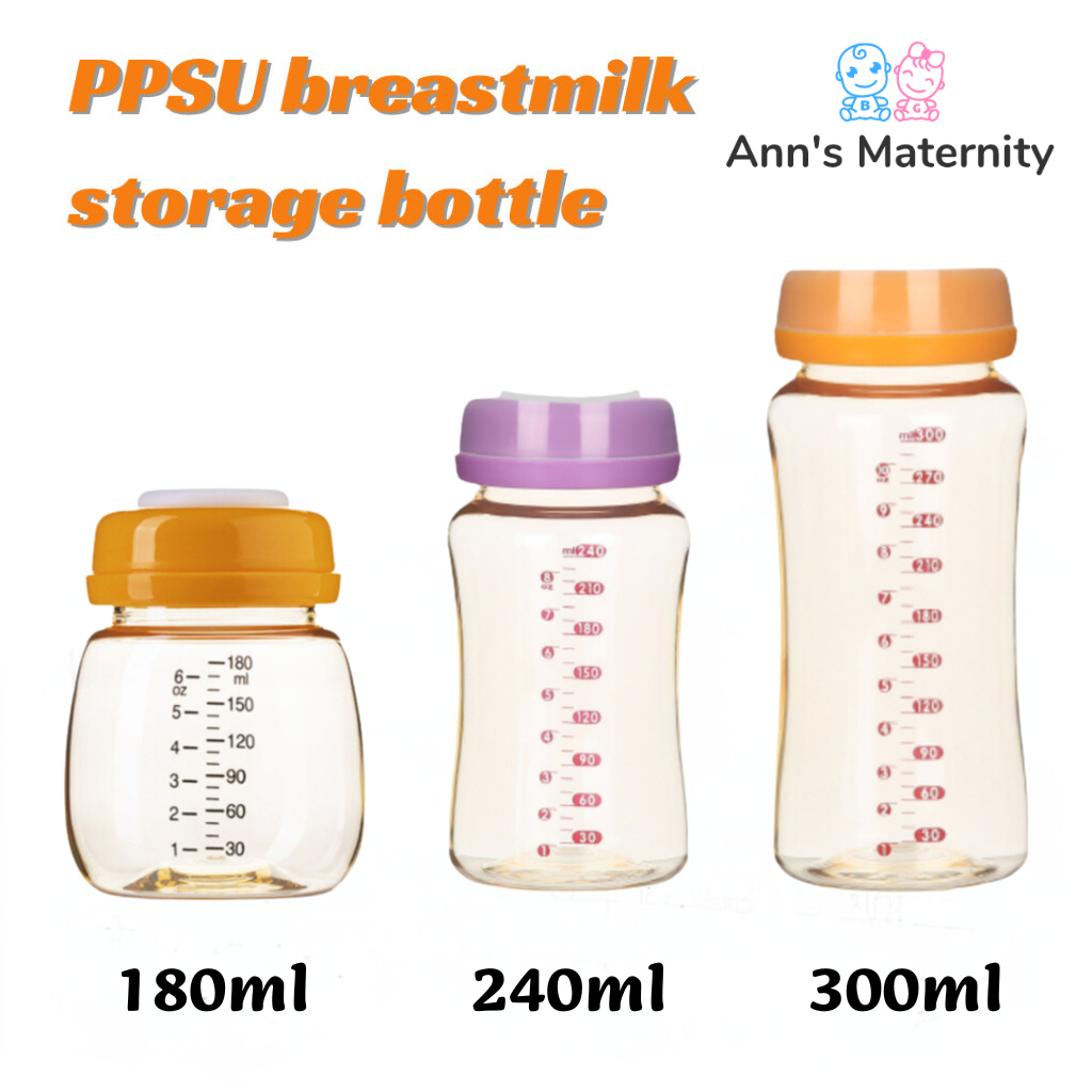 PPSU Breast Milk Storage Bottle Feeding Bottle Botol Susu 180ml 240ml 300ml | Shopee Malaysia