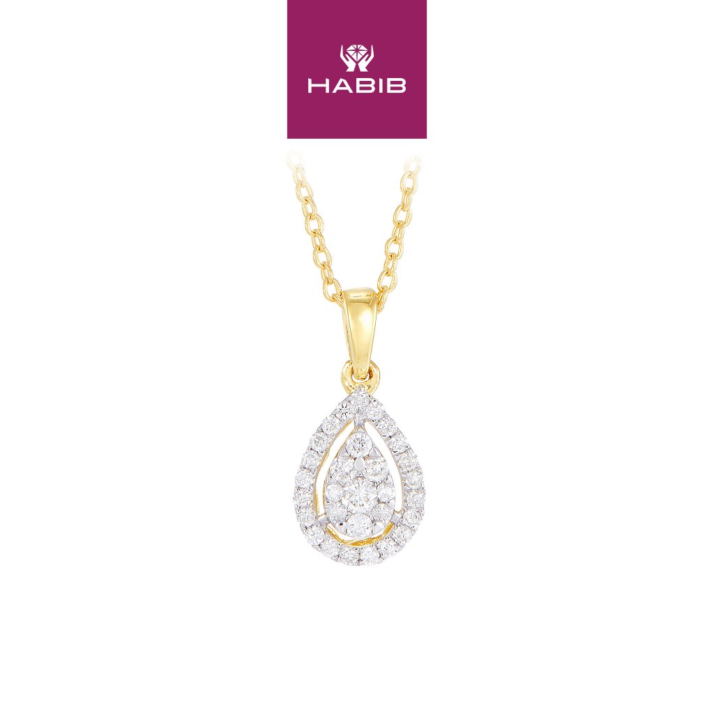 HABIB Round Diamond Necklace in 375/9K in Yellow Gold 456990522(N ...
