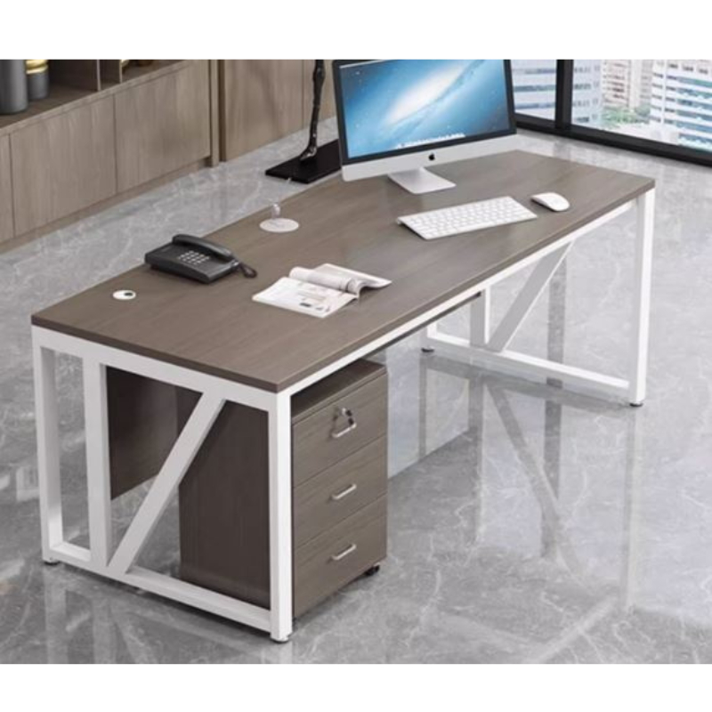 Extra Large Office Study Table with Free Lock Cabinet Drawer Heavy Duty ...