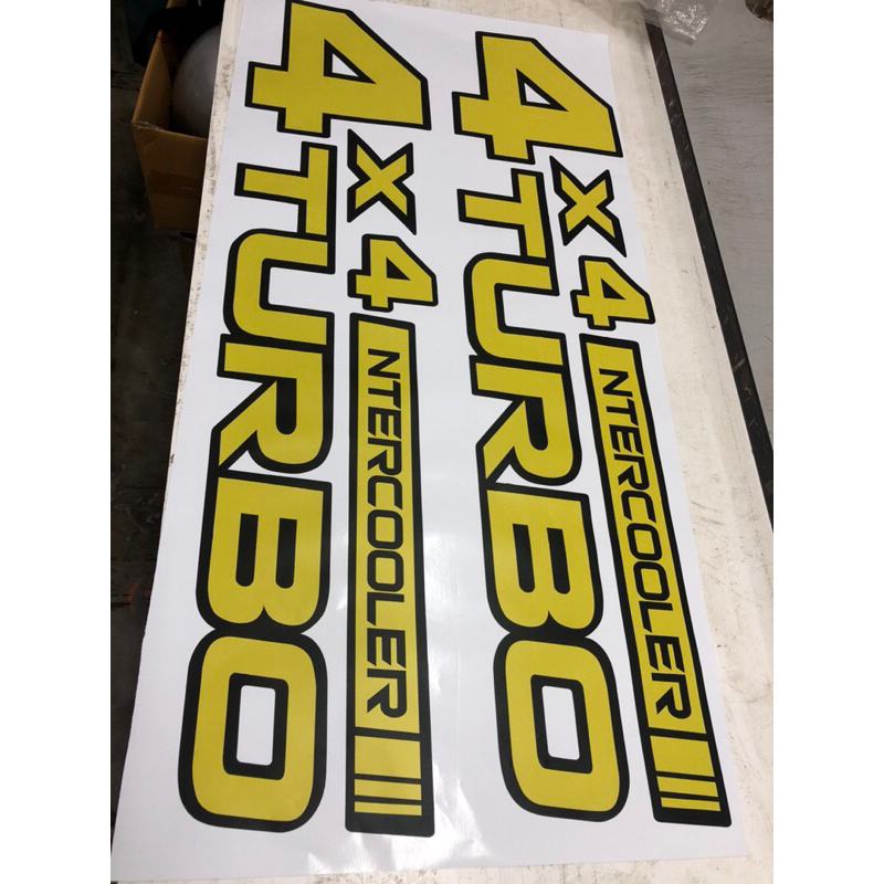 Sticker 4x4 turbo intercooler(side sticker) | Shopee Malaysia