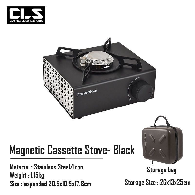 IGT Stove Matt Black I Khaki 4000W Stainless Steel Copper Camping Outdoor Cooking Portable Gas ...