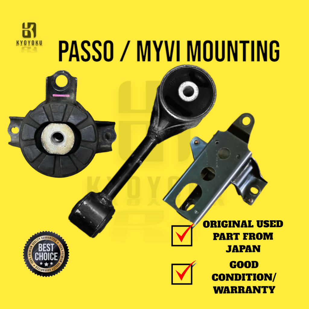 KYOYOKU -MOUNTING PASSO MYVI ENGINE 1.3 AUTO MOUNTING USED JAPAN ...