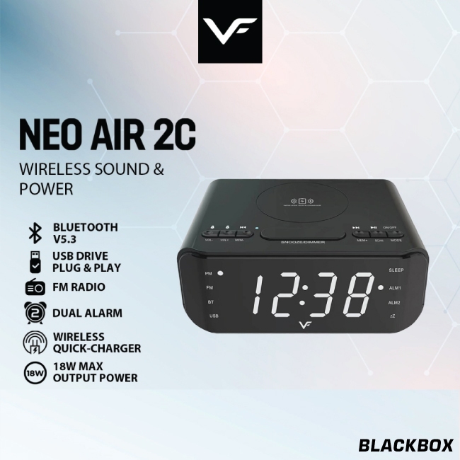 Vinnfier Neo Air 2C Wireless Charging Portable Bluetooth Speaker with ...
