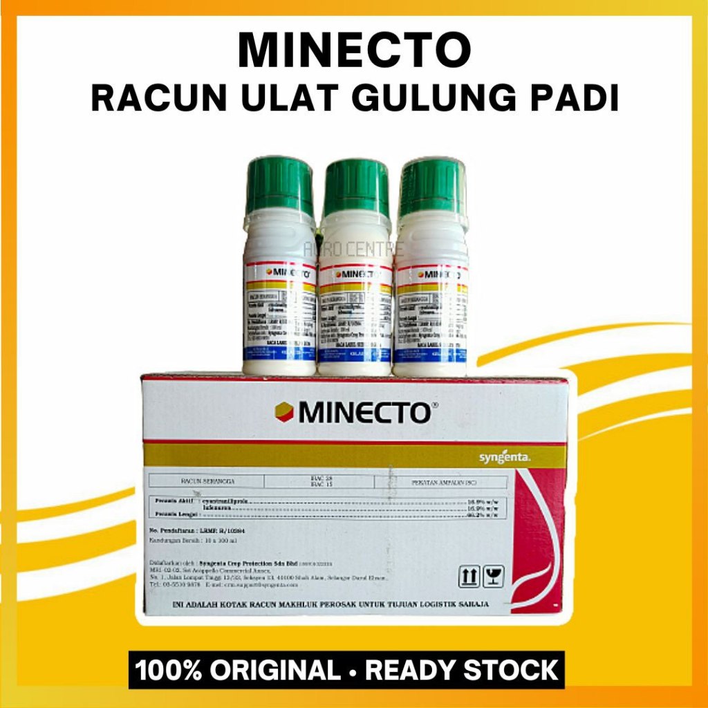 Minecto 100ml ORIGINAL 100% Racun Ulat Gulung Daun Racun Ulat Putih ...