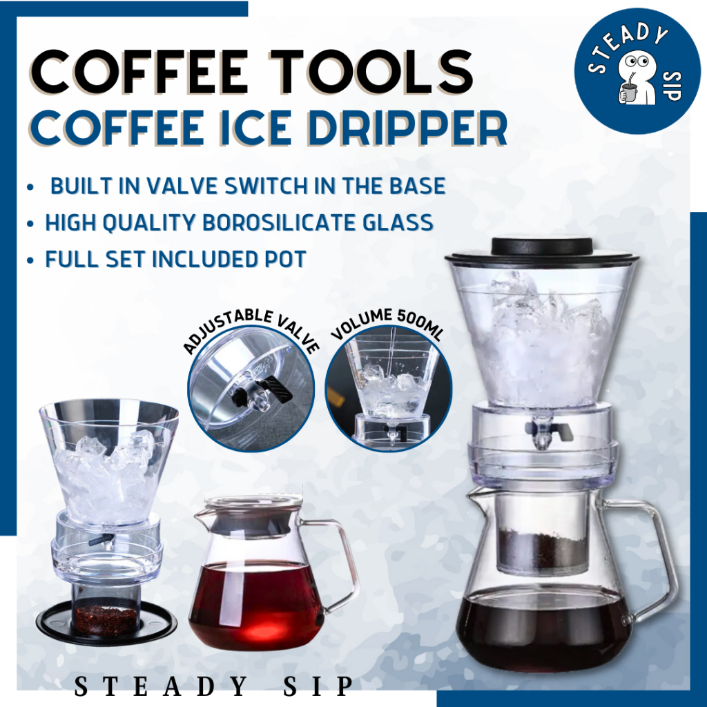 Steady Sip Ice Drip Coffee Maker Cold Brew coffee dripper set Ice ...