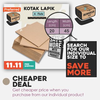 BungkusNow Kotak Lapik Corrugated Board 5mm thk Layer Pad Packaging ...