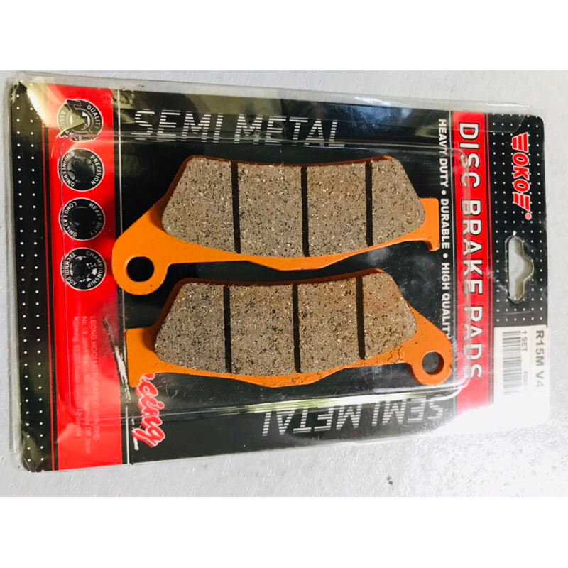 OKO R15 V4 FRONT DISC PAD BRAKE PAD BRAKE DEPAN | Shopee Malaysia